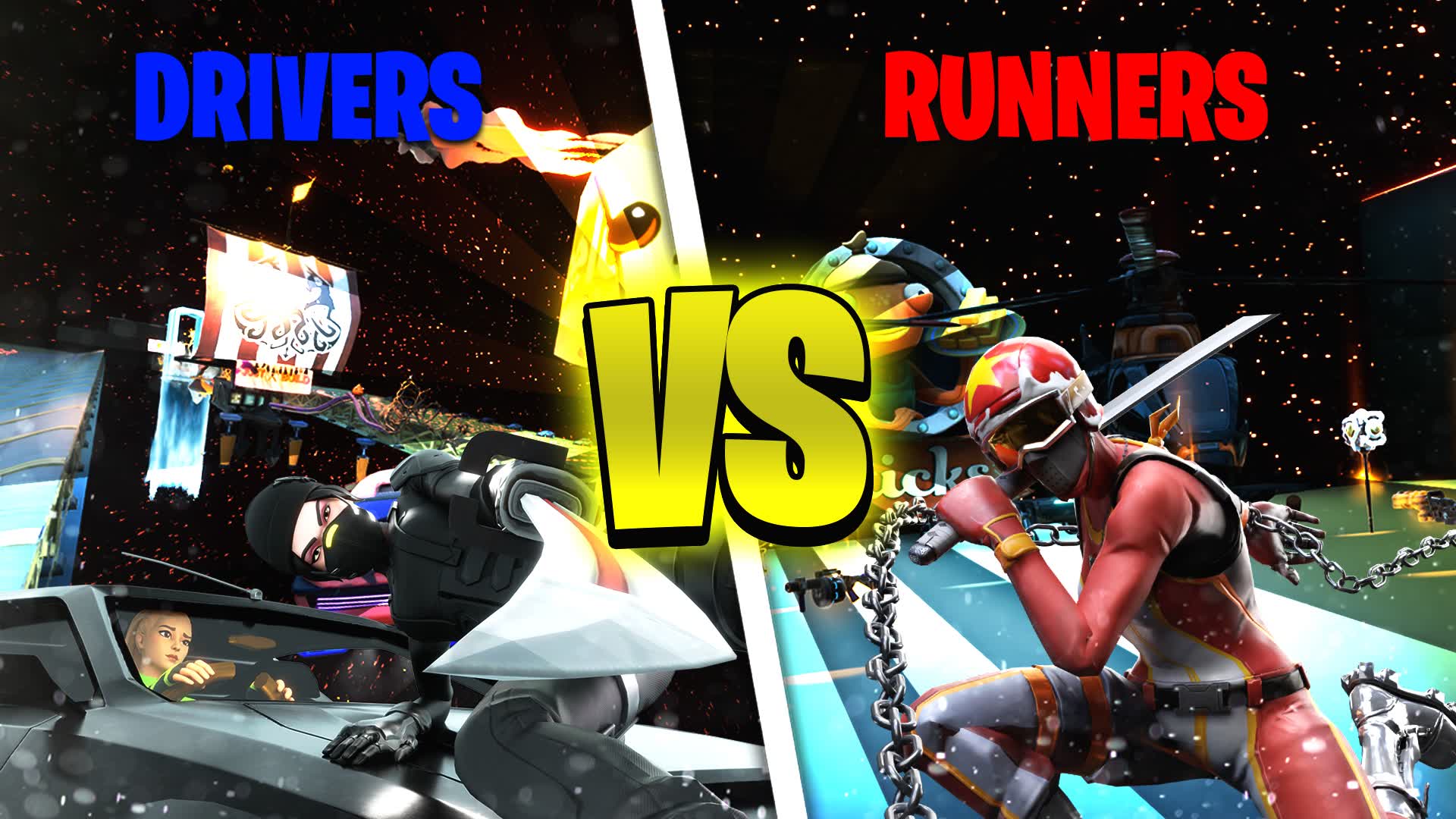 🚔MEGA DRIVERS VS RUNNERS🏃‍♂️ 4908-2792-7739 by mavigames - Fortnite ...