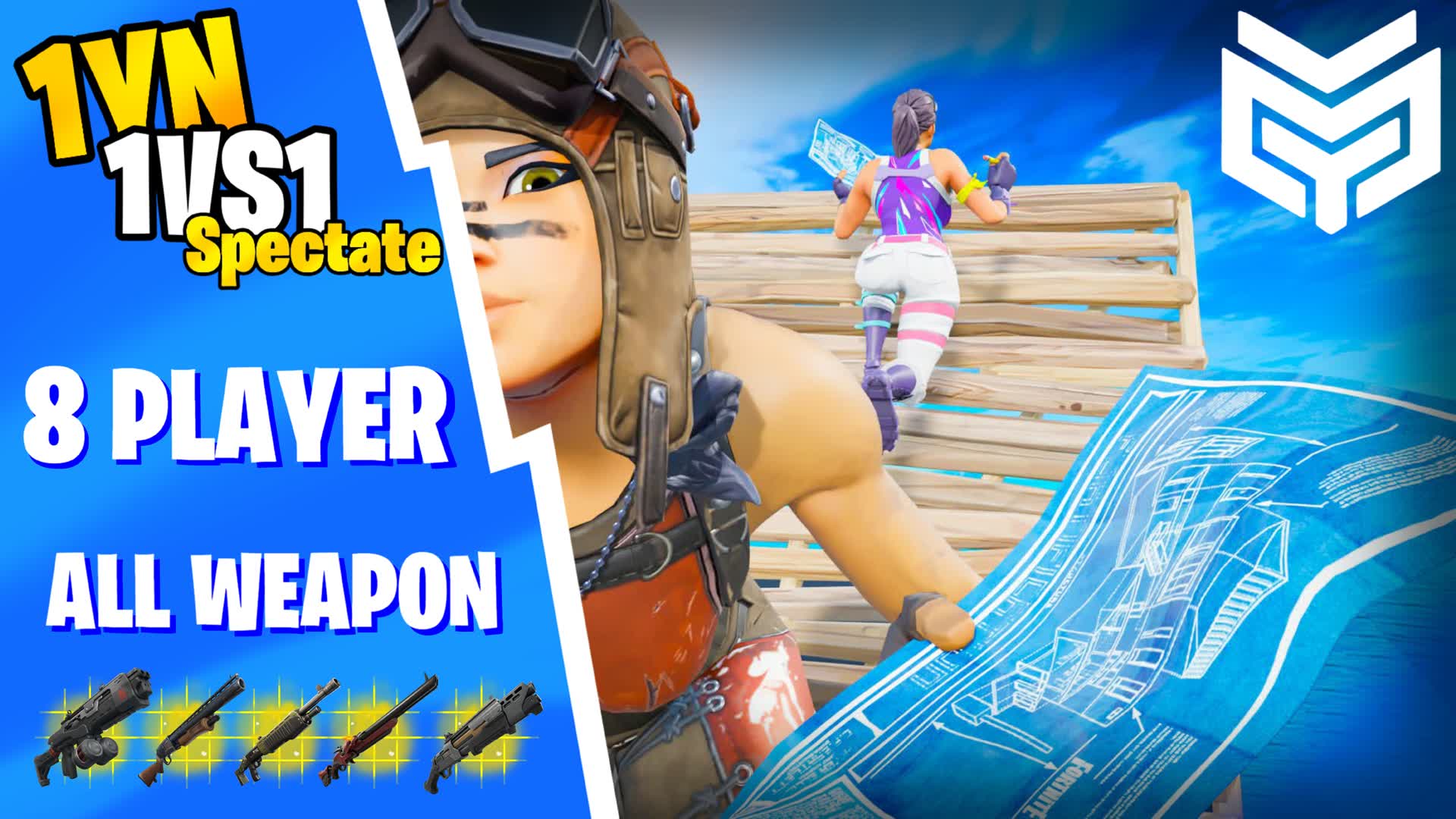 1VS1 Build Fight🔥 8 PLAYER🌍 5198-7842-1161 by 1yn - Fortnite Creative ...