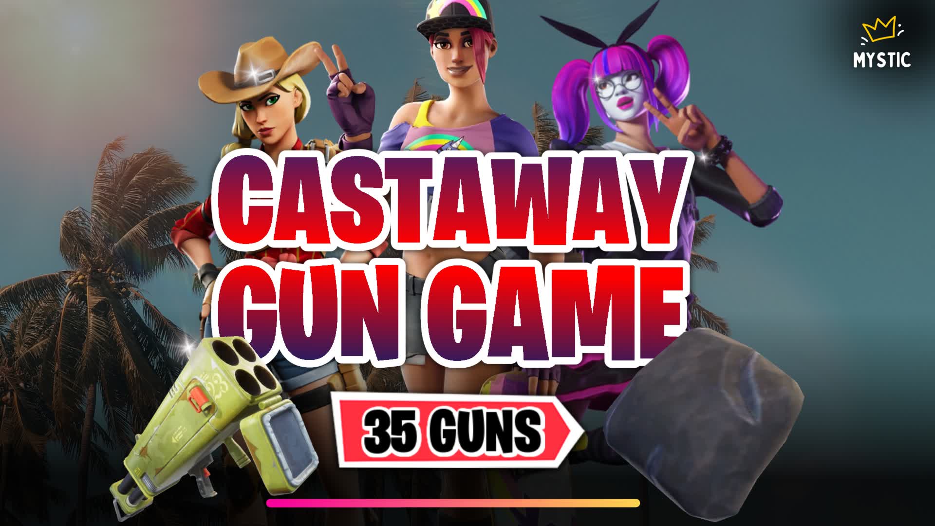 Castaway Gun Game 8014-7882-6102 by mystic22 - Fortnite Creative Map ...