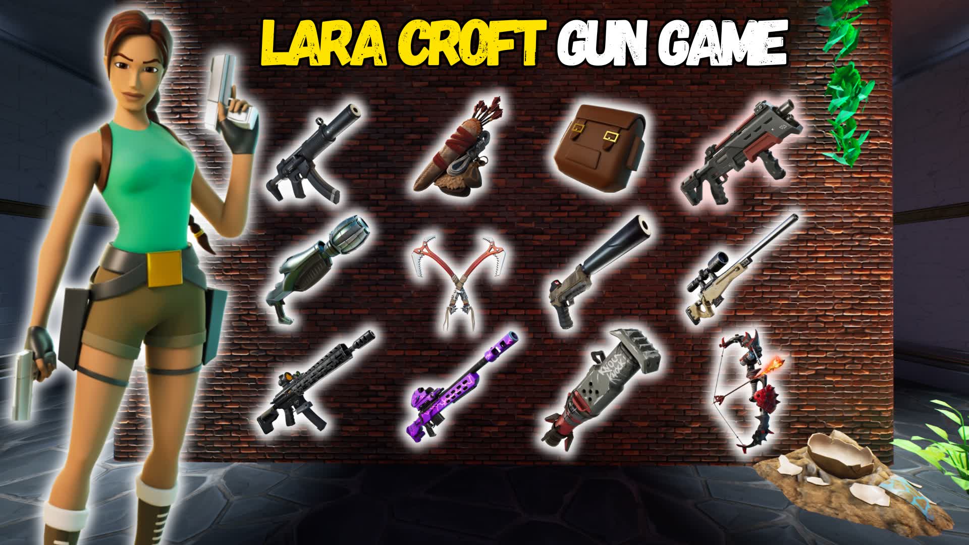 LARA CROFT GUN GAME 7088-9094-4657 by isleofstar - Fortnite Creative ...
