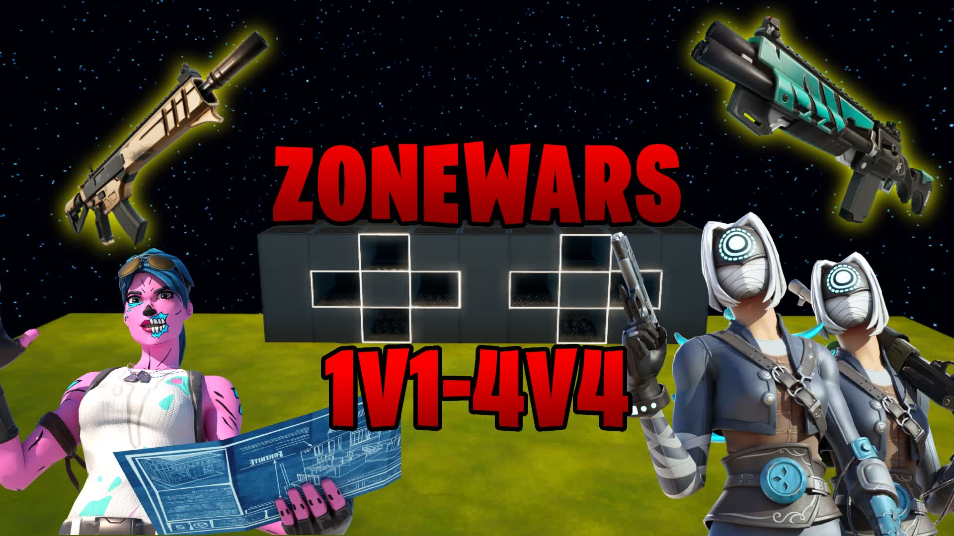 ZONEWARS [1v1-4v4]🎯 7693-2154-3144 by tr0xy - Fortnite Creative Map Code - Fortnite.GG
