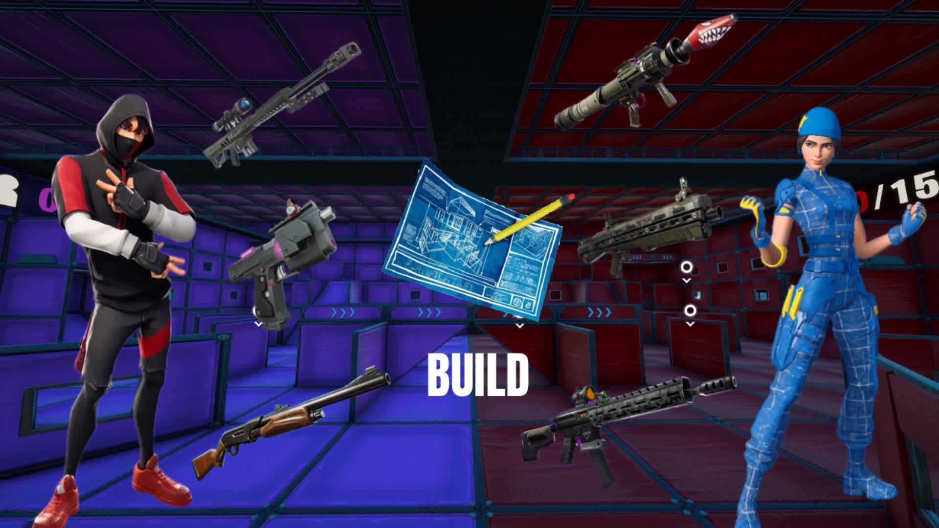 💯RED VS PURPLE💜 BUILD 0434-6750-0617 by purpleelix - Fortnite Creative ...