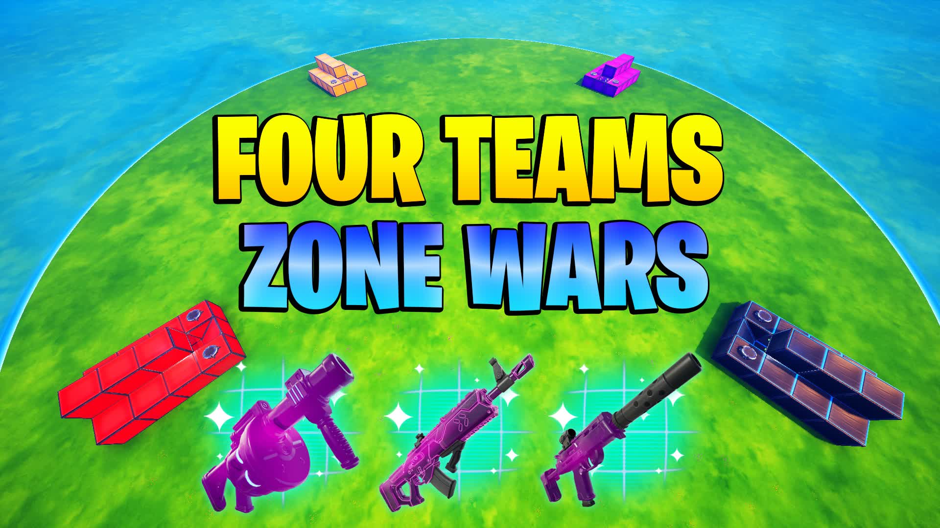 Guerre a zone a quattro squadre 3455-4279-4988 di mrkombatant - Fortnite