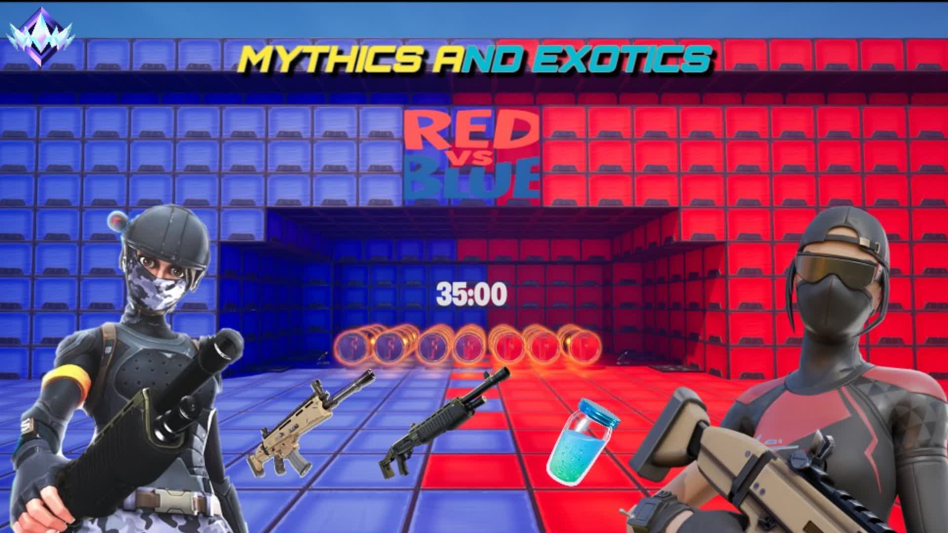 RED VS BLUE 2.0 7431-2314-8029 by jm_fernandez - Fortnite