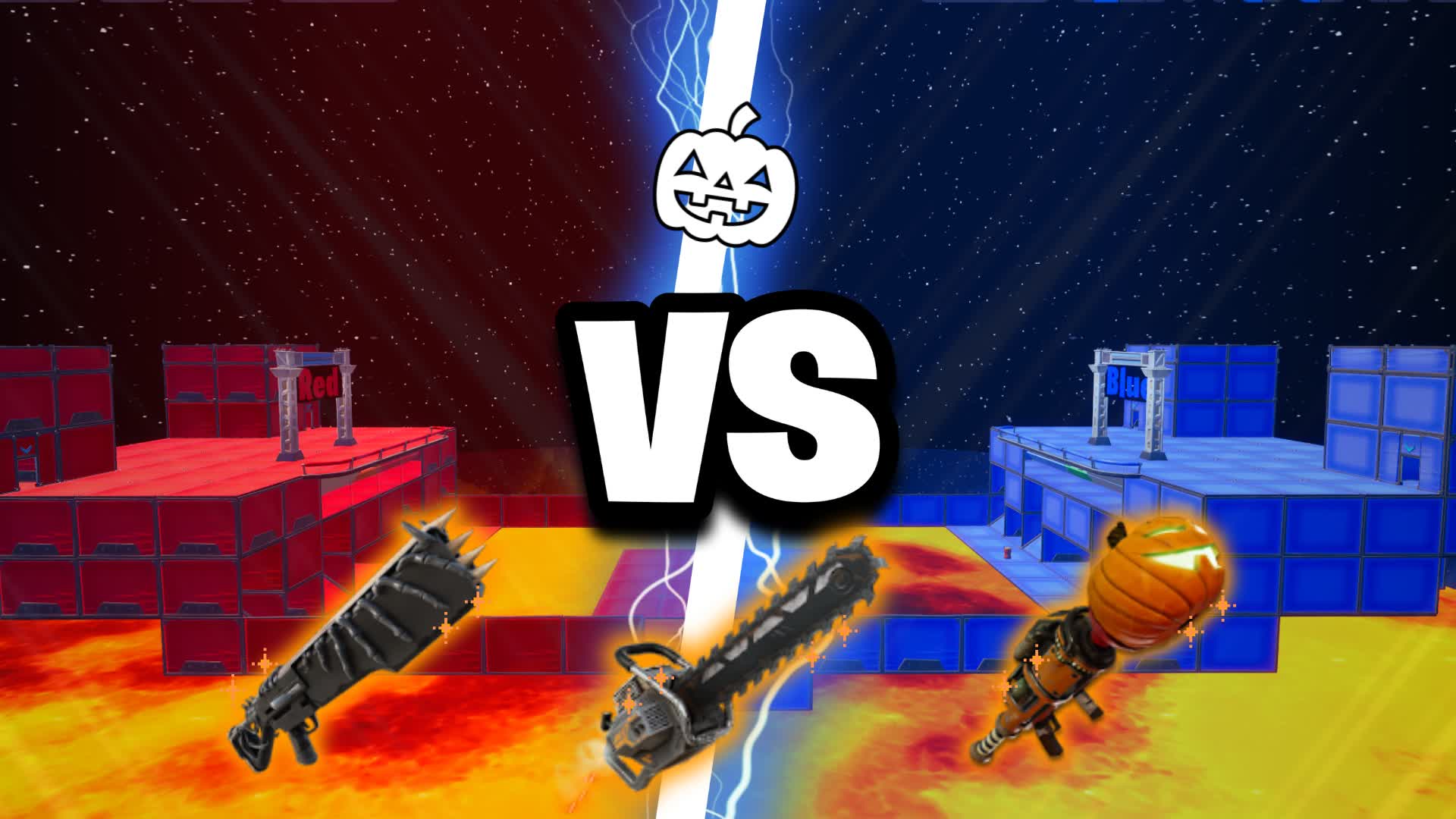 Red VS Blue 🔴Lava🔵 - 8860-8564-4411 | Fortnite Zone