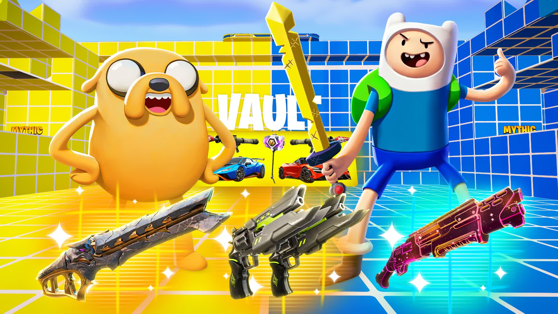 ADVENTURE TIME 🗡️ FINN VS JAKE 🟡🔵 1544-2572-0932 by devilsok7 - Fortnite Creative Map Code ...
