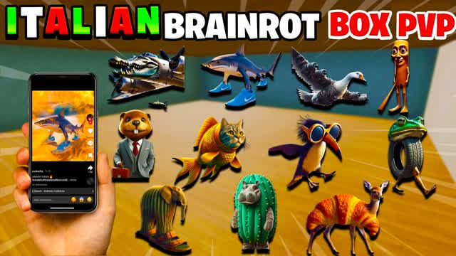 🎯ONE SHOT⭐MASSIVE BRAINROT GUN GAME⭐ 1019-2205-8666 par duckyxyz - Fortnite