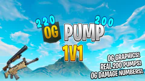 OG Pump 1v1 (OG DAMAGE NUMBERS) 1860-3015-3900 by tne_altitude - Fortnite Creative Map Code ...