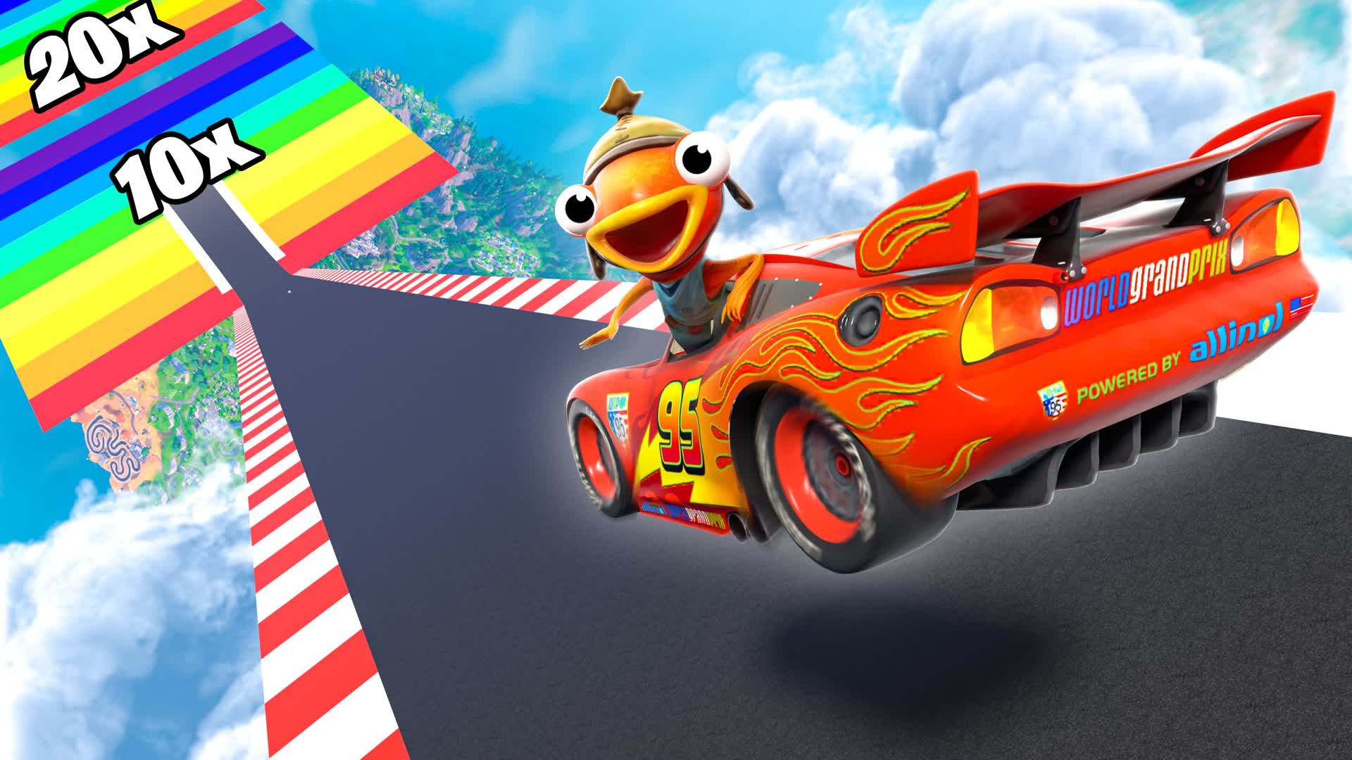 🏁 INSANE CARS MEGA RAMP 3019-6612-7724 by pcd - Fortnite Creative Map ...