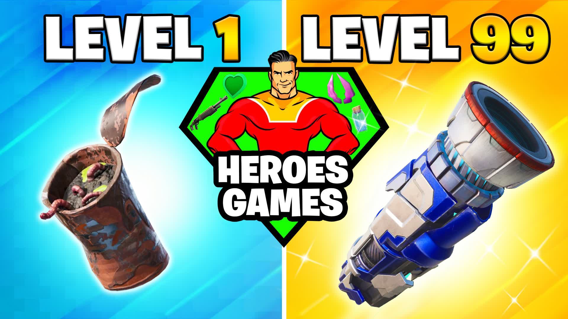 🦸HEROES GUN GAME 1782-6636-4941 by azorake - Fortnite Creative Map Code ...