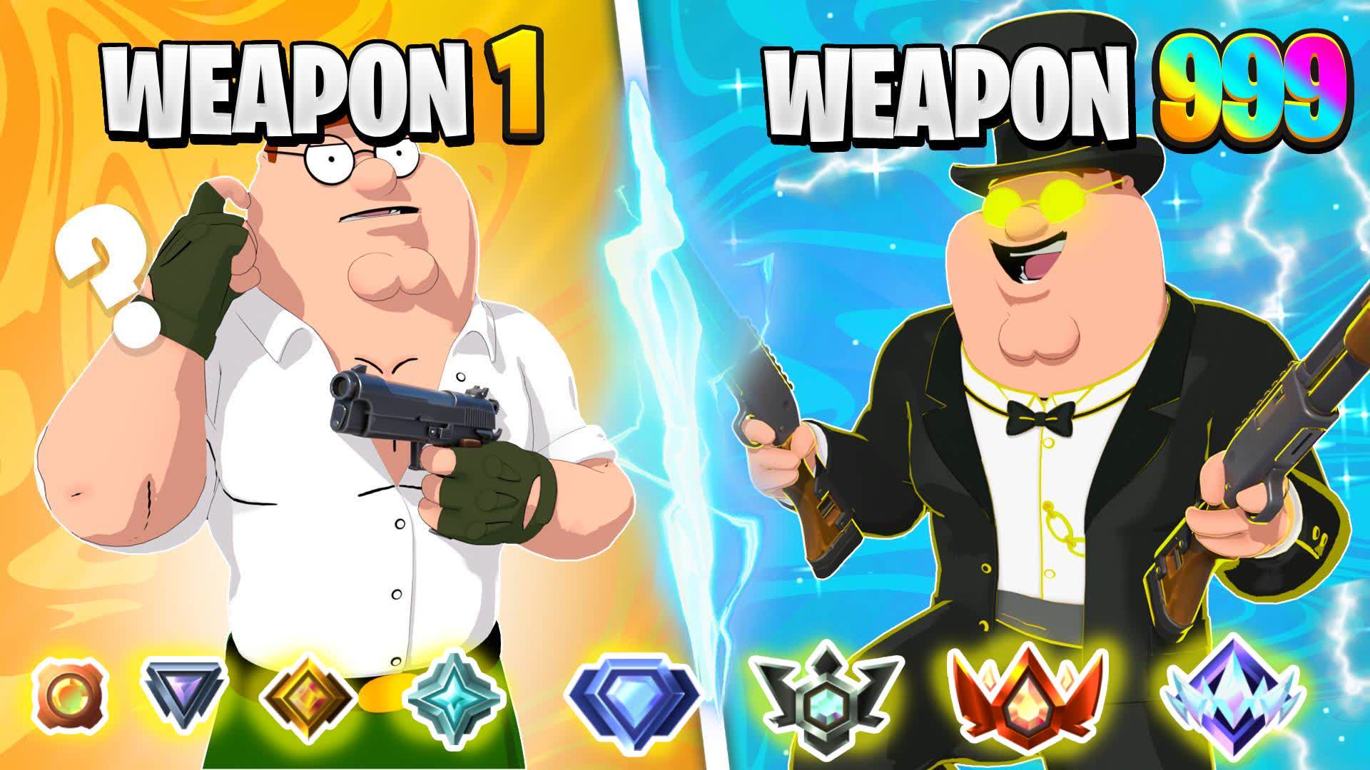 FAMILY GUY GUN GAME 🎯 ONE SHOT 1425-9364-0837 by liseez - Fortnite Creative Map Code - Fortnite.GG