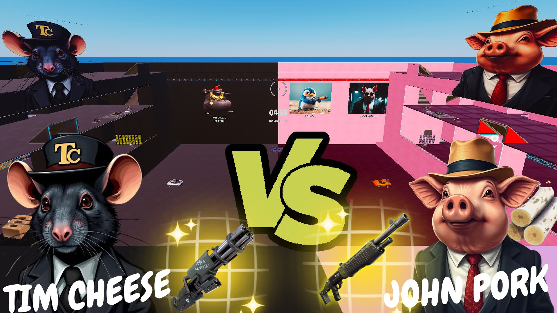 Tim Cheese Vs Jhon Pork 8253-4274-4505 by yoaro48 - Fortnite