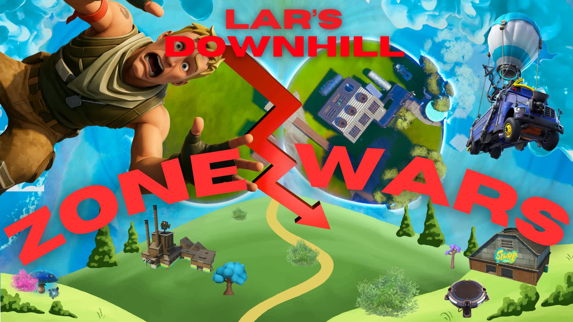 LAR'S ZONE WARS DOWNHILL 16 PLAYERS 7978-6616-5825 by lar - Fortnite ...