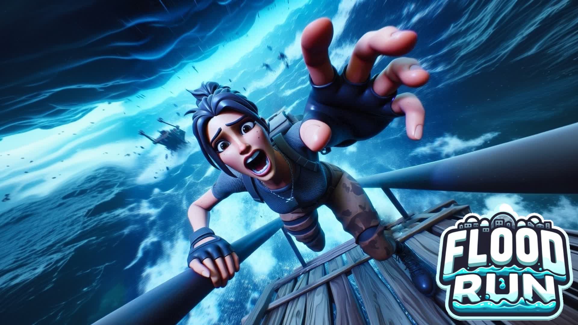 🌊 FLOOD RUN 🌊 7868-0071-2802 by tctvx - Fortnite Creative Map Code - Fortnite.GG