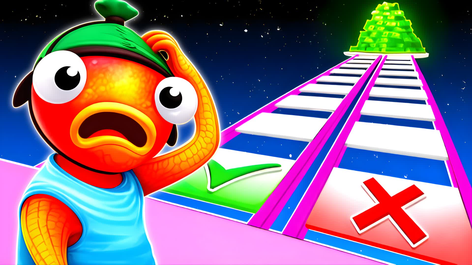 GLASS BRIDGE EASY PARKOUR 5287-3672-7404 by floppfn - Fortnite Creative ...