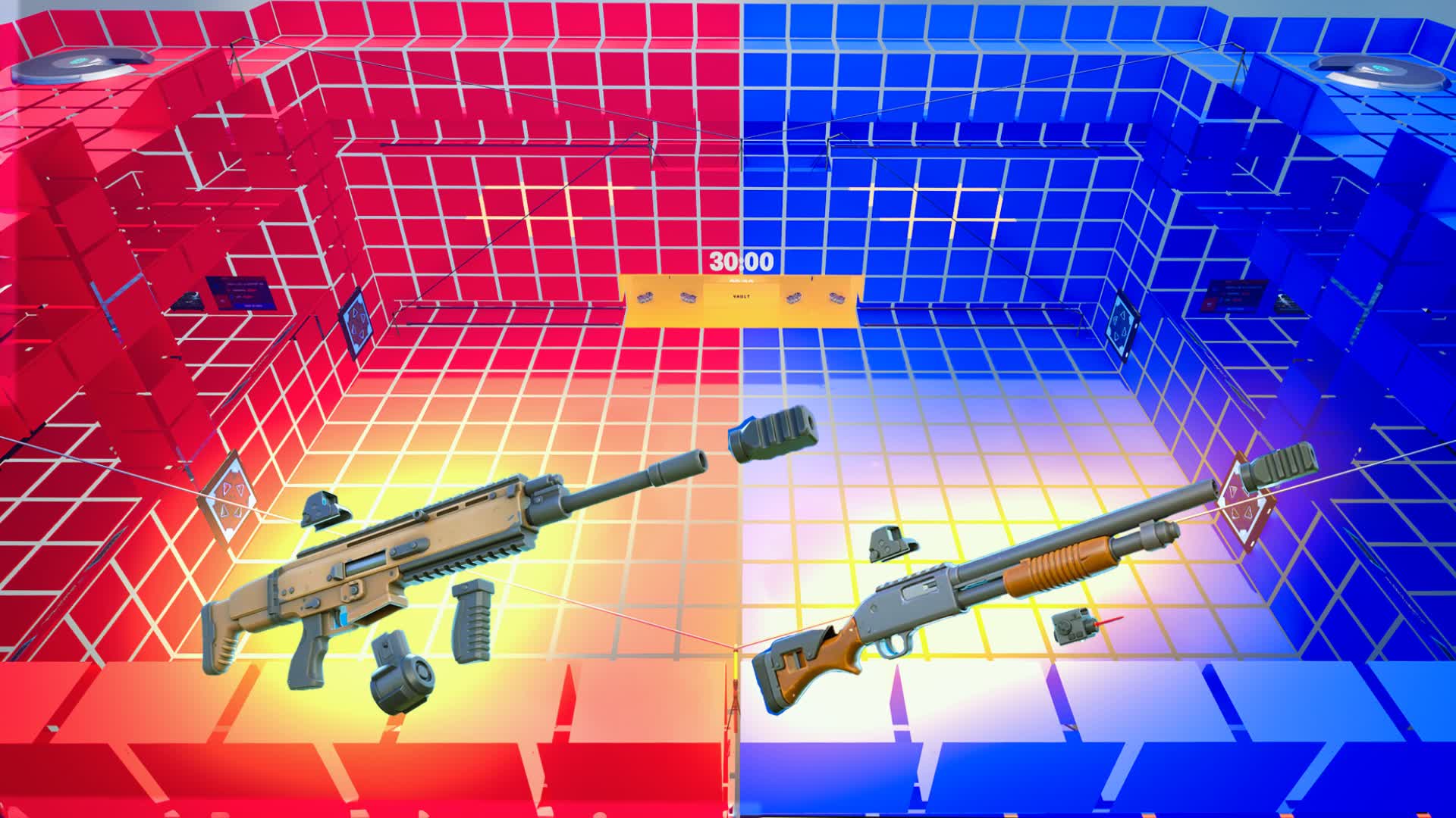 SUPER RED VS BLUE 🔴🔵 1932-4680-8084 by saisuku - Fortnite Creative Map ...