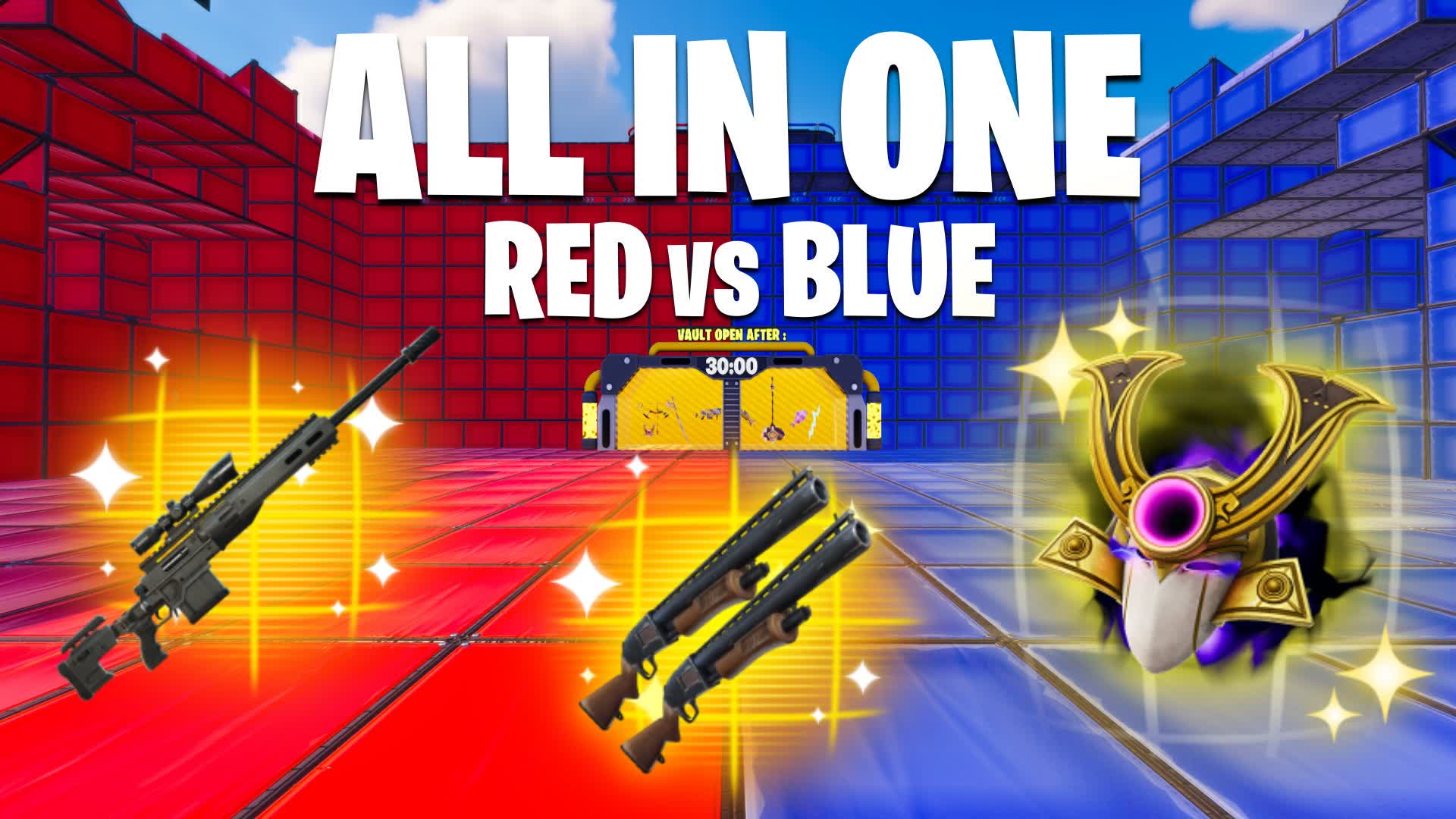 ALL IN ONE Red vs Blue 🔴🔵 0325-8924-3963 by chelofn - Fortnite Creative ...