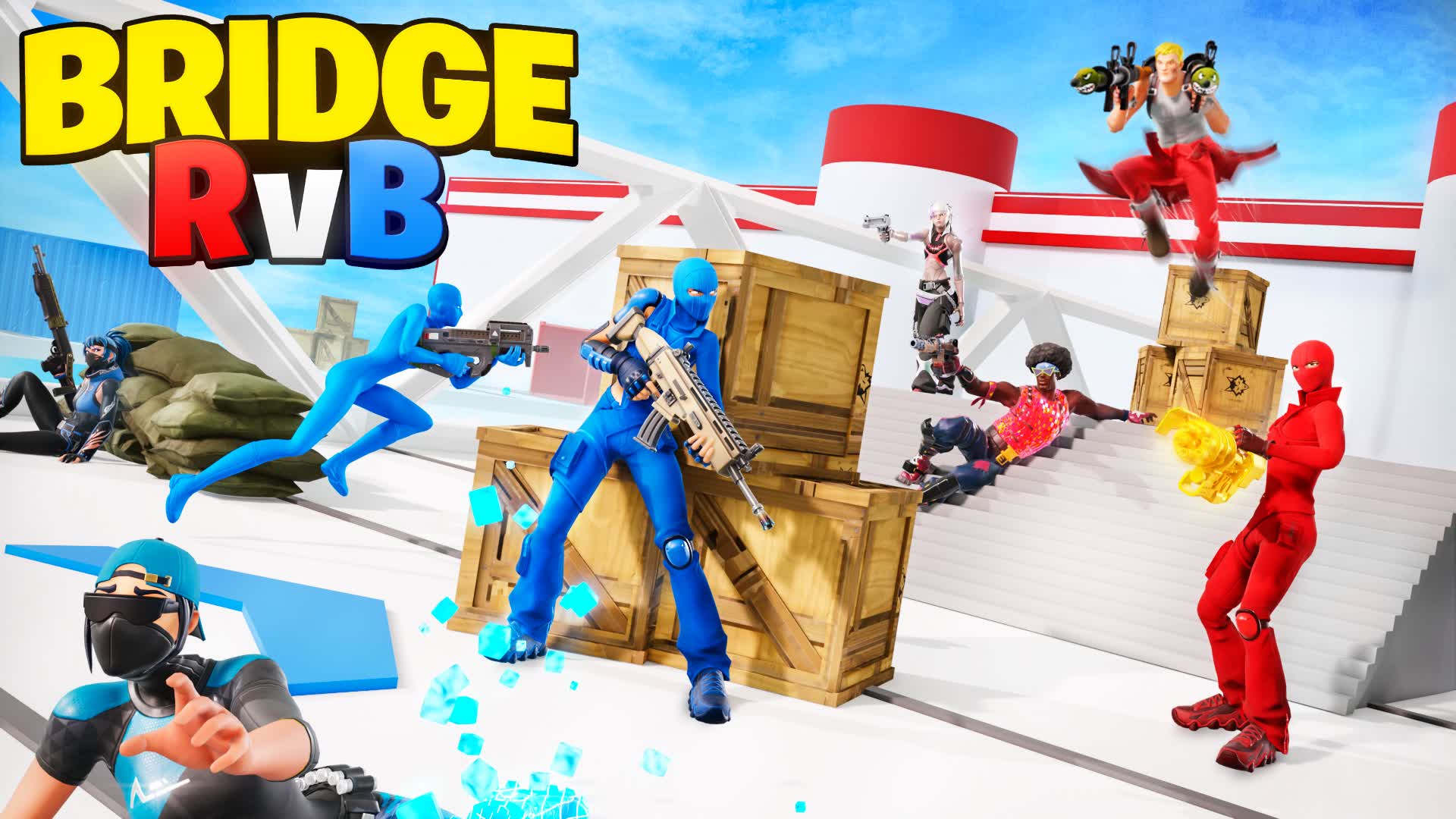 BRIDGE RED VS BLUE 🔴🔵 1974-1851-7293 by claw7 - Fortnite Creative Map ...