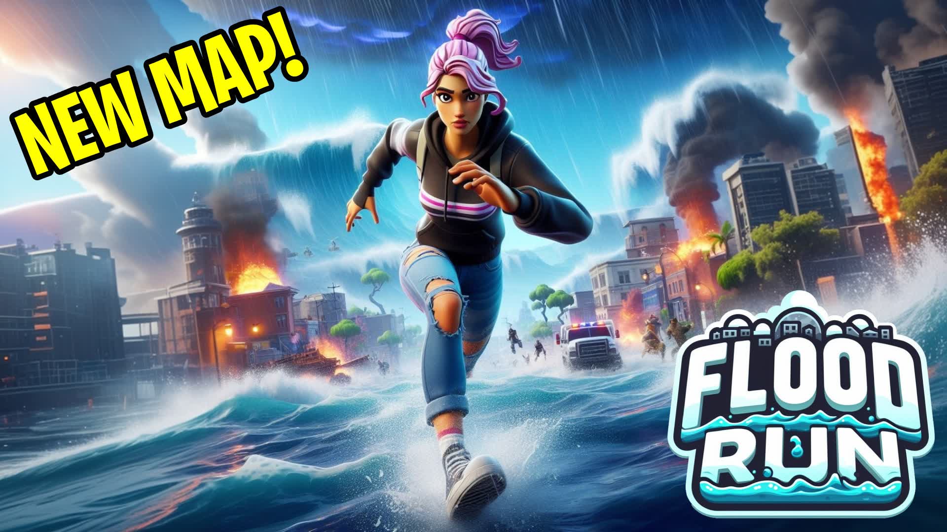🌊 FLOOD RUN 🌊 7868-0071-2802 من ابتكار tctvx - Fortnite