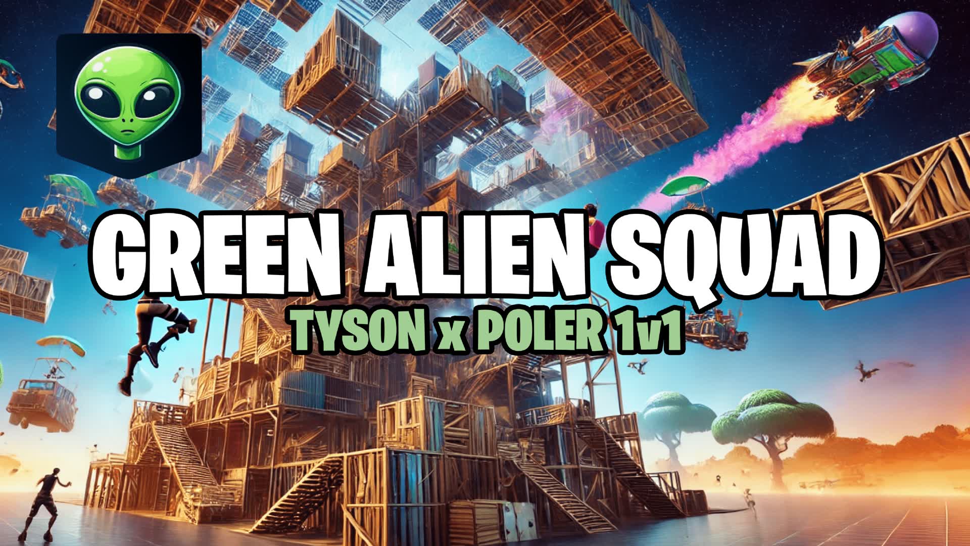 TYSON x POLER 1v1 8954-3241-1801 by greenalien - Fortnite Creative Map Code - Fortnite.GG