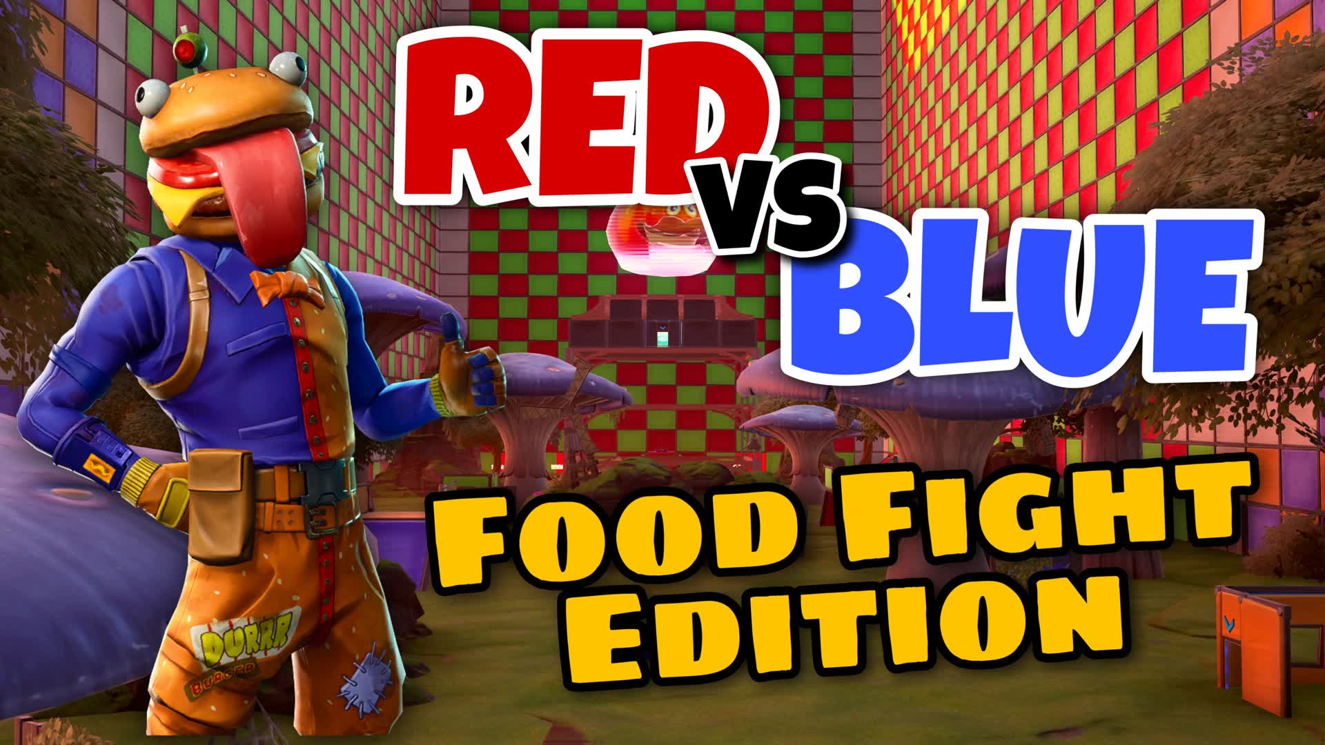 RED v BLUE | *ABANDONED* Food Fight 4594-9952-0726 by trixx - Fortnite.GG