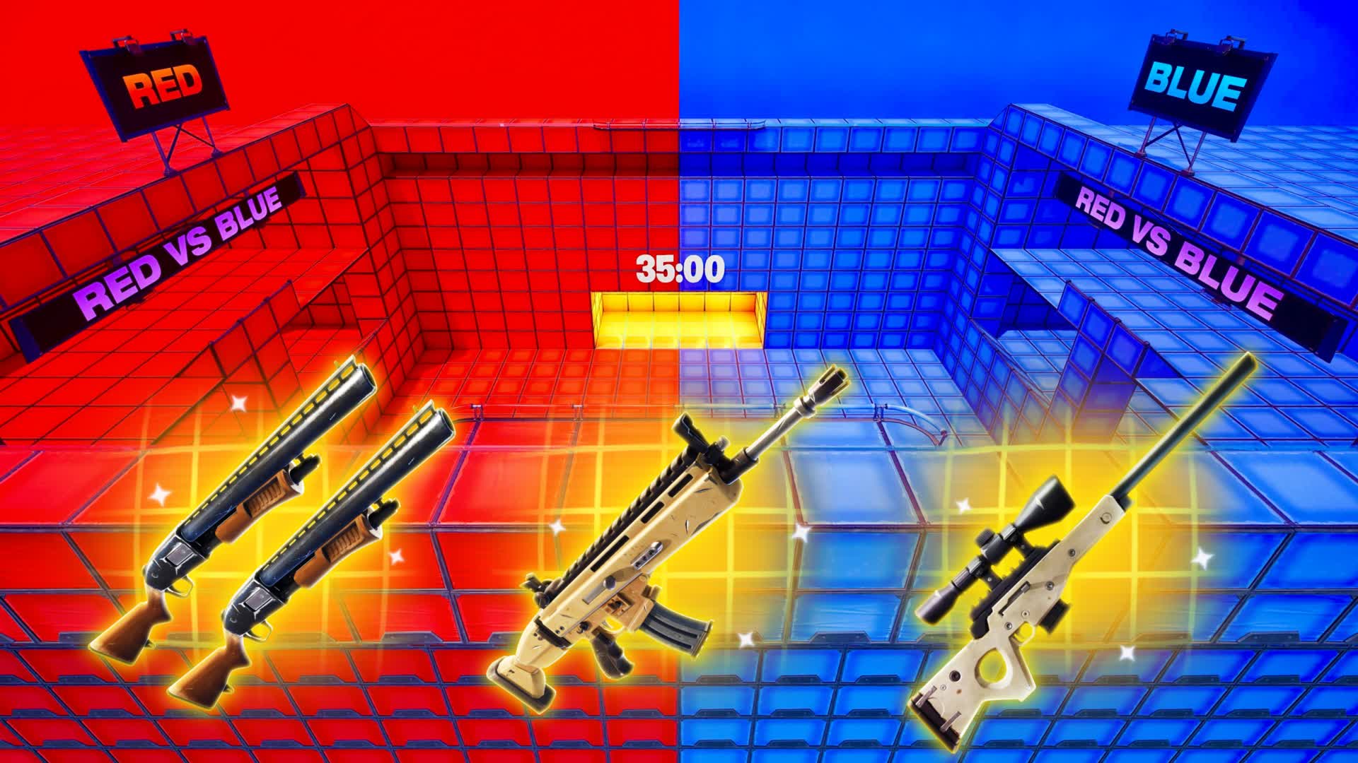 RED VS BLUE 🔴🔵 8689-8307-3922 by wrld999 - Fortnite Creative Map Code ...