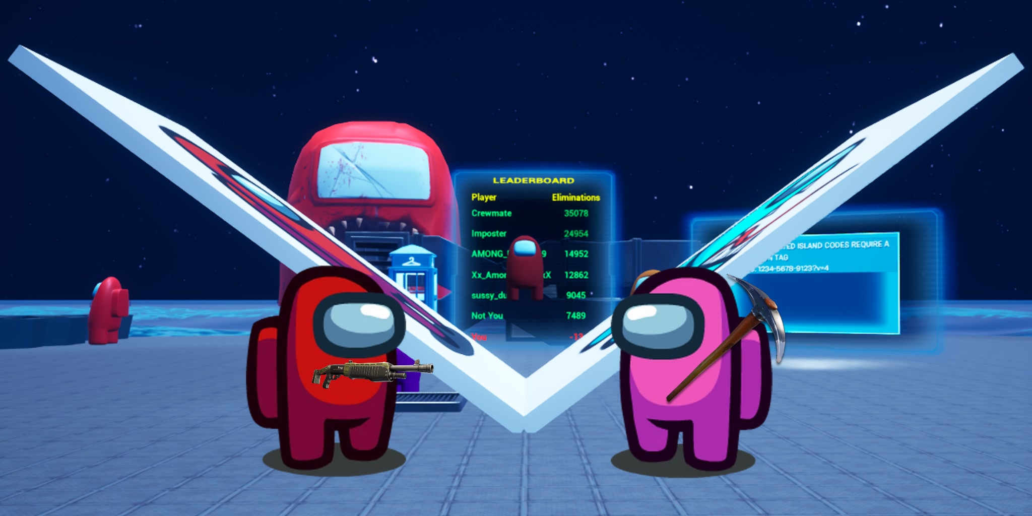 Among Us 1v1👀 3136-1173-0625 by realridge - Fortnite Creative Map Code ...