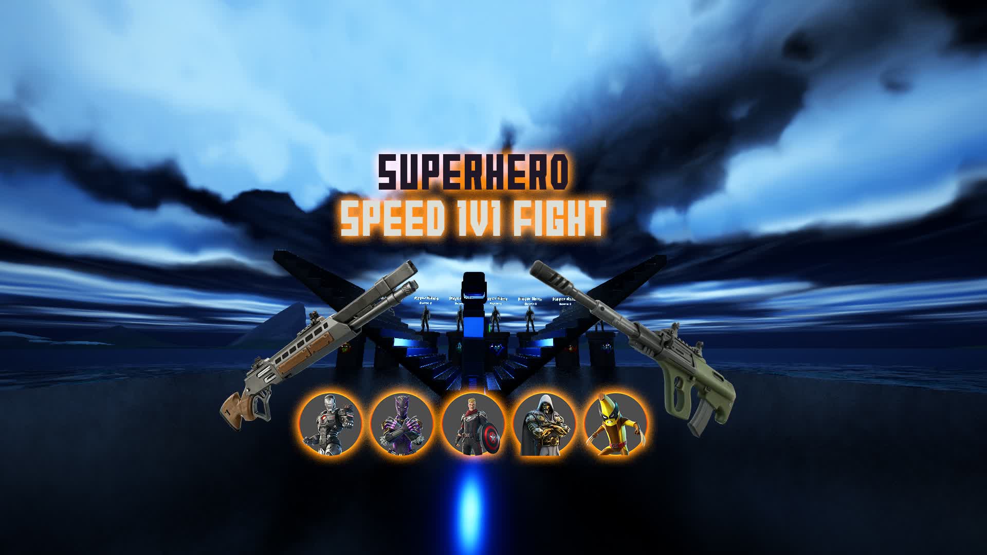 🏆1 vs 1 Super Hero Speed Fight🏆 8710-9589-2060 by jy_jjang - Fortnite ...
