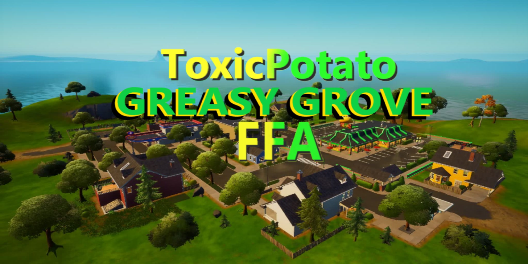 Toxics Greasy Grove FFA 7178-0329-9880 by toxicpotato - Fortnite Creative Map Code - Fortnite.GG