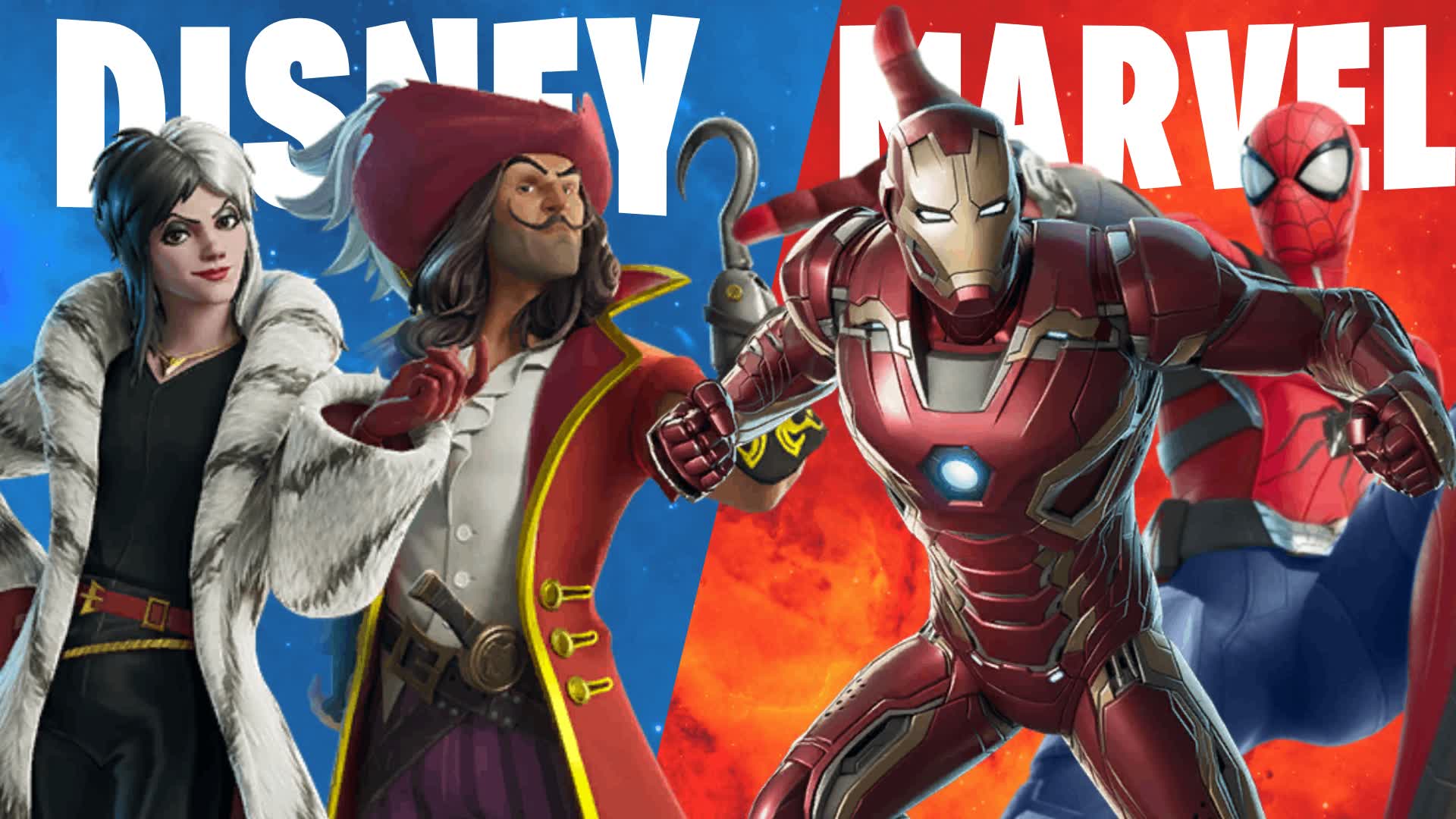 MARVEL vs DISNEY 🔴🔵 6167-1390-2390 by tjarx - Fortnite Creative Map ...