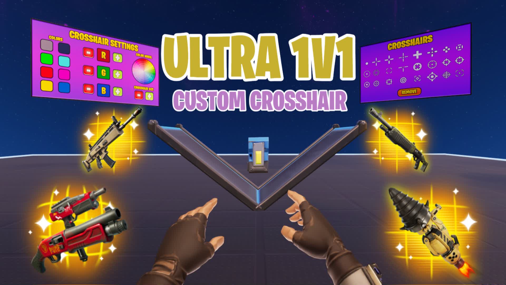 ULTRA 1V1 MAP ALL GUNS 9124-0124-3783 by slowzyy - Fortnite Creative Map Code - Fortnite.GG