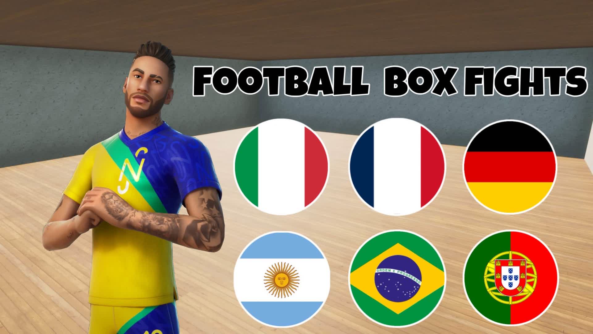 FOOTBALL BOX FIGHTS 7221-0013-8064 by rezon.ay - Fortnite Creative Map Code - Fortnite.GG