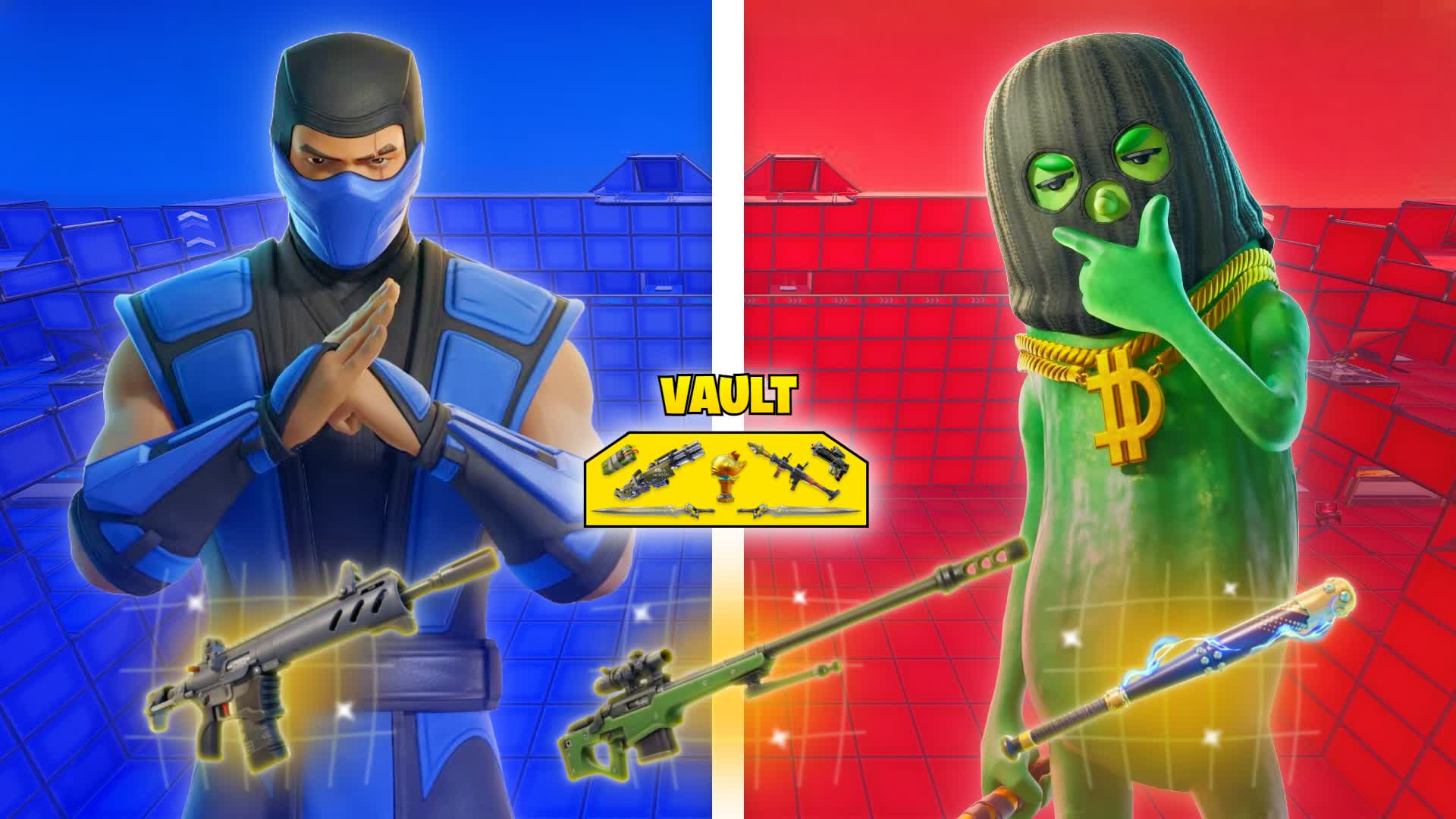 MEGA RED VS BLUE HERO 🔴🔵 7384-5145-7630 by blazerune - Fortnite ...