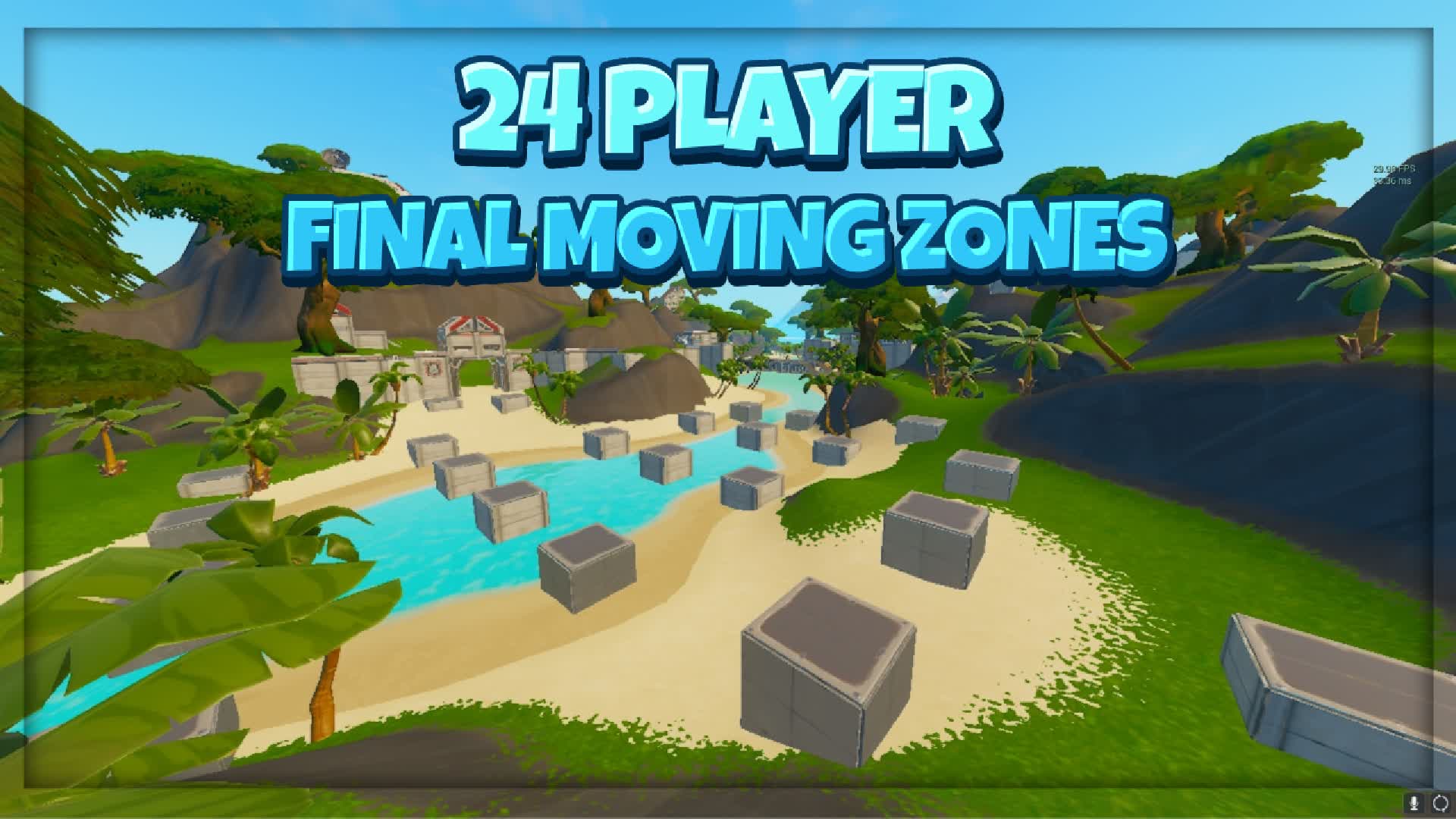 24 Player Final Moving Zones 6632-6768-9669 by tumq - Fortnite Creative Map Code - Fortnite.GG