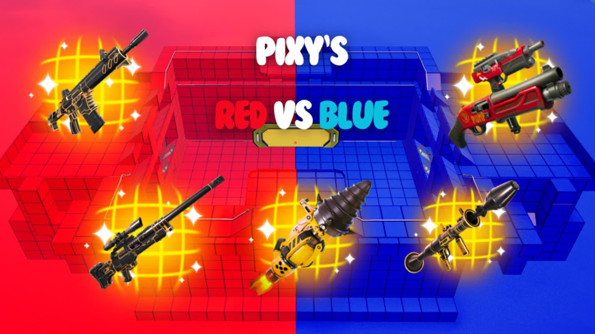 PIXY'S RED VS BLUE 🔴🔵 0874-3121-7715 by pixy777 - Fortnite Creative Map Code - Fortnite.GG