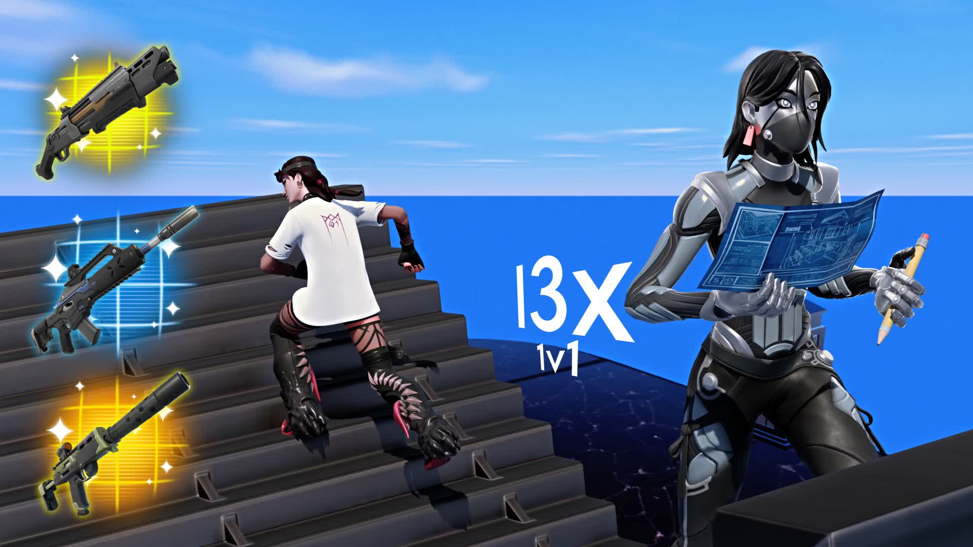 1v1 Build Fight [l3x] 1049-2104-3866 by l3xfv - Fortnite Creative Map Code - Fortnite.GG