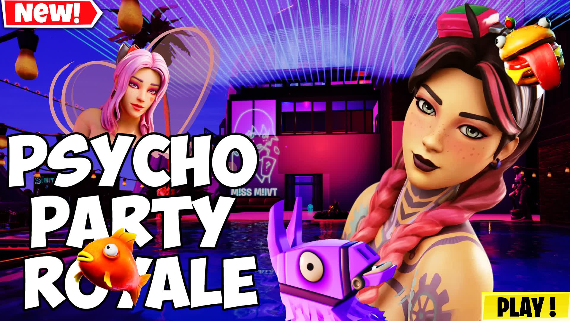 VIBES and CHILL 👾 Psycho Party Royale 3280-5242-7072 by irispsy - Fortnite