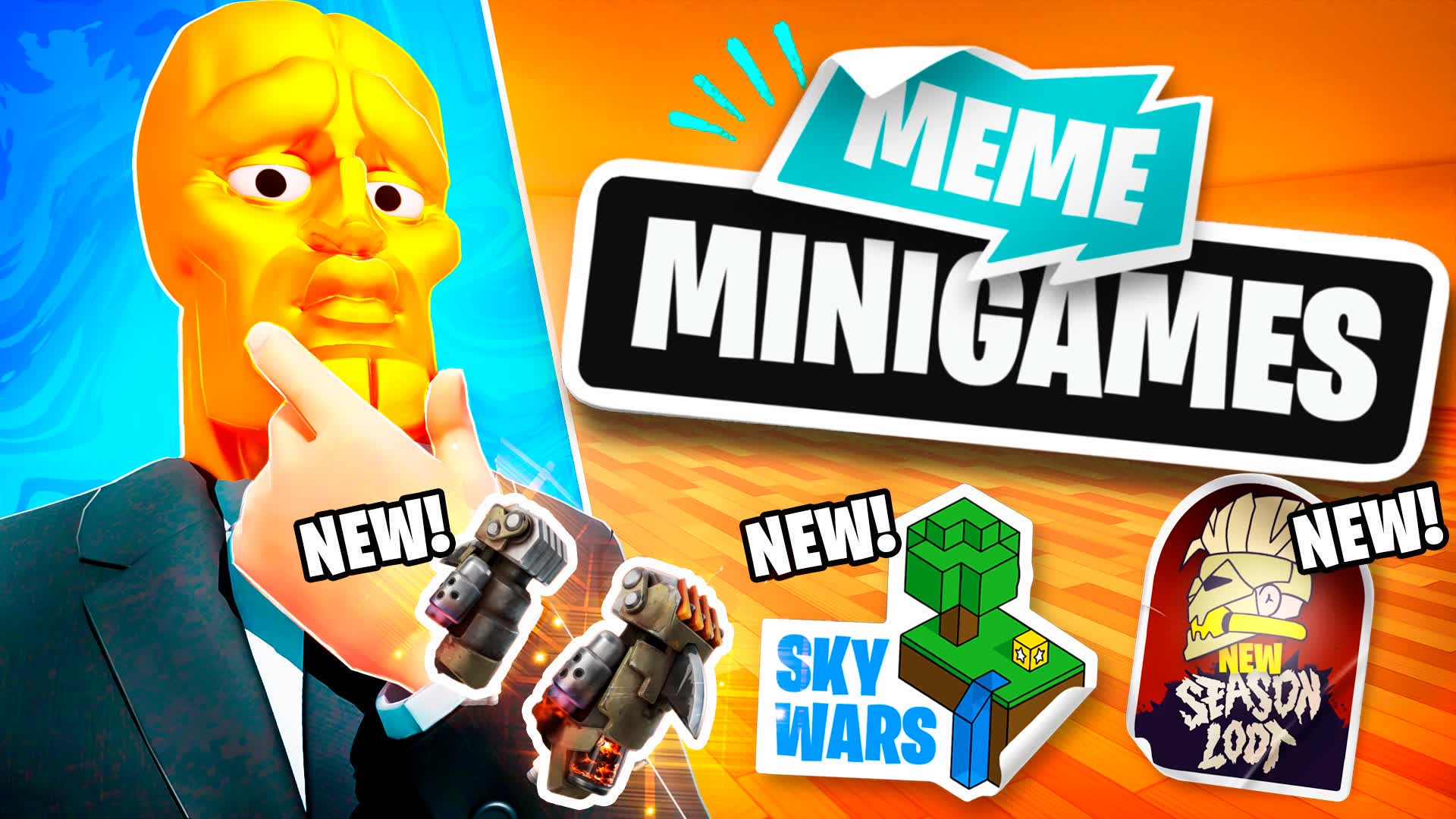 NEW! MEME MINIGAMES PVP 🎯 1026-4155-5487 by ghostjeezx - Fortnite ...