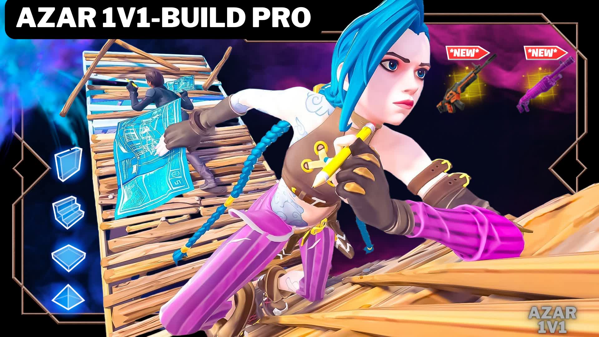 AZAR 1V1-BUILD PRO 0005-5146-0608 by eivorazar - Fortnite