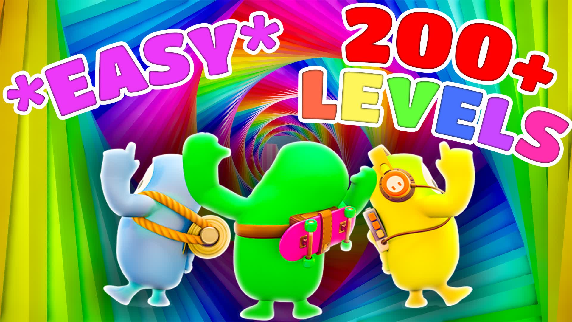 RAINBOW OBBY FALL GUYS 200 LEVELS 🌈 2202-3823-6419 by ajmkuba ...