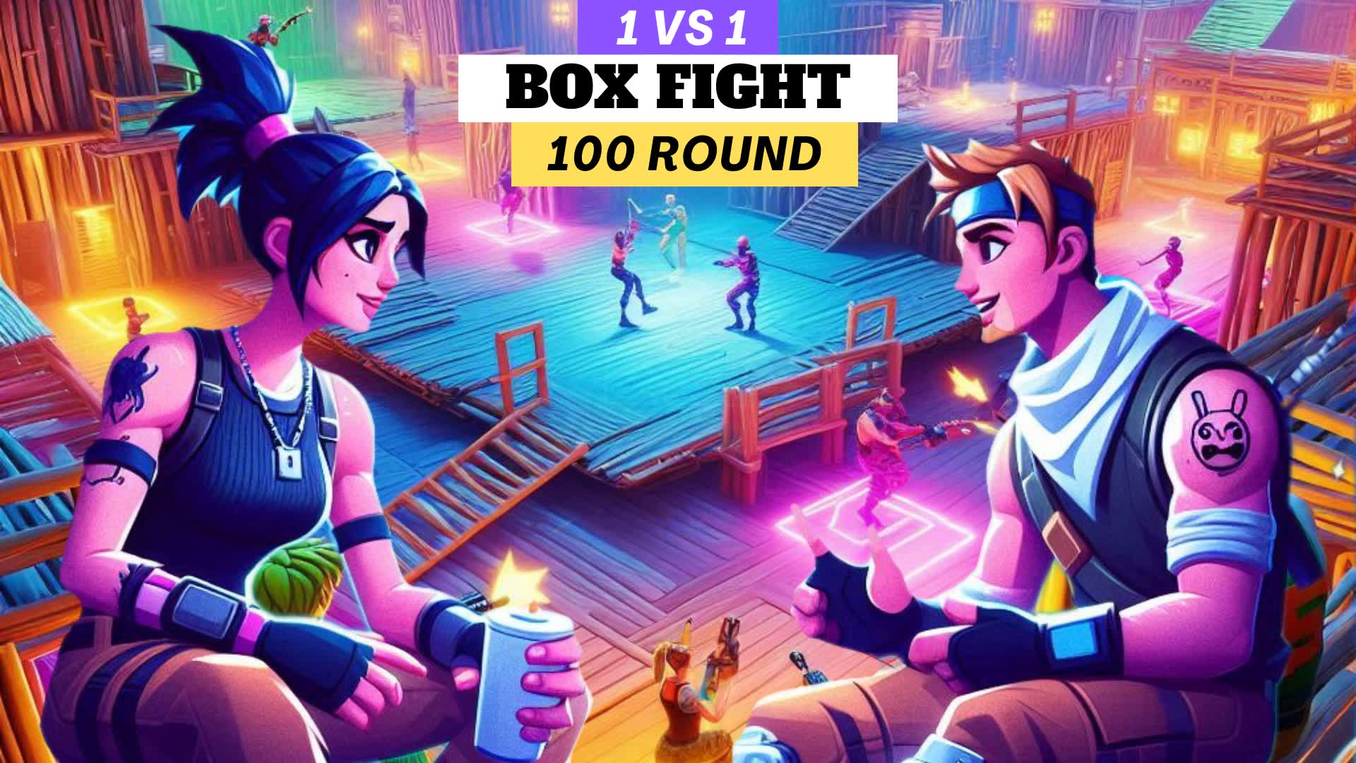BOX FIGHT [ 1 VS 1 ] 3344-4614-1669 by xhe - Fortnite Creative Map Code - Fortnite.GG
