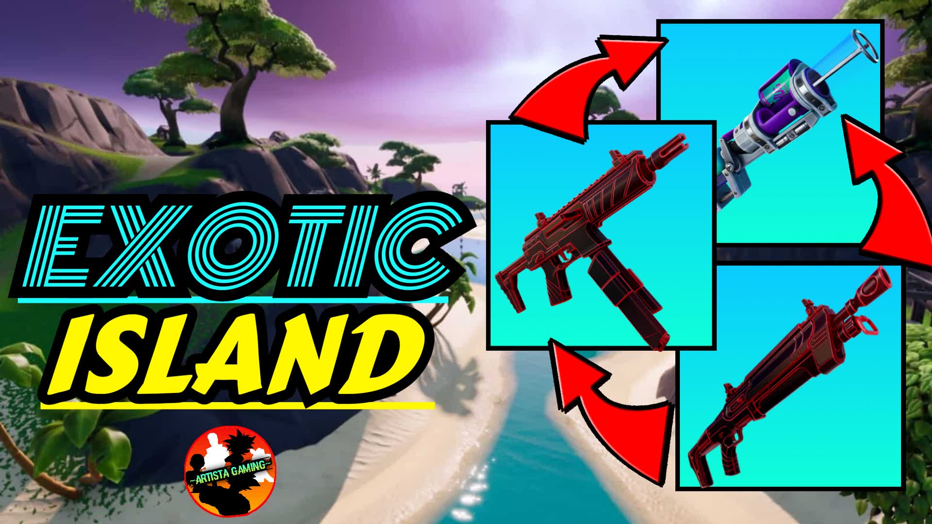 Exotic Island 2.0 1882-3343-3834 by artista-youtube - Fortnite Creative ...