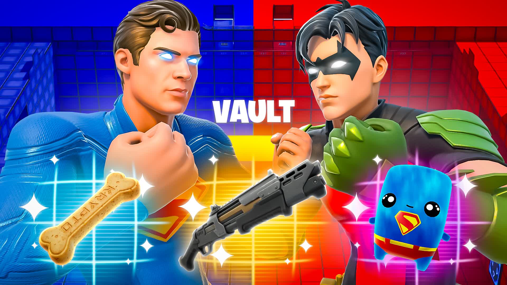 SUPER RED VS BLU🔴🔵 (ROBIN VS SUPERMAN) 4154-6126-2595 by ...