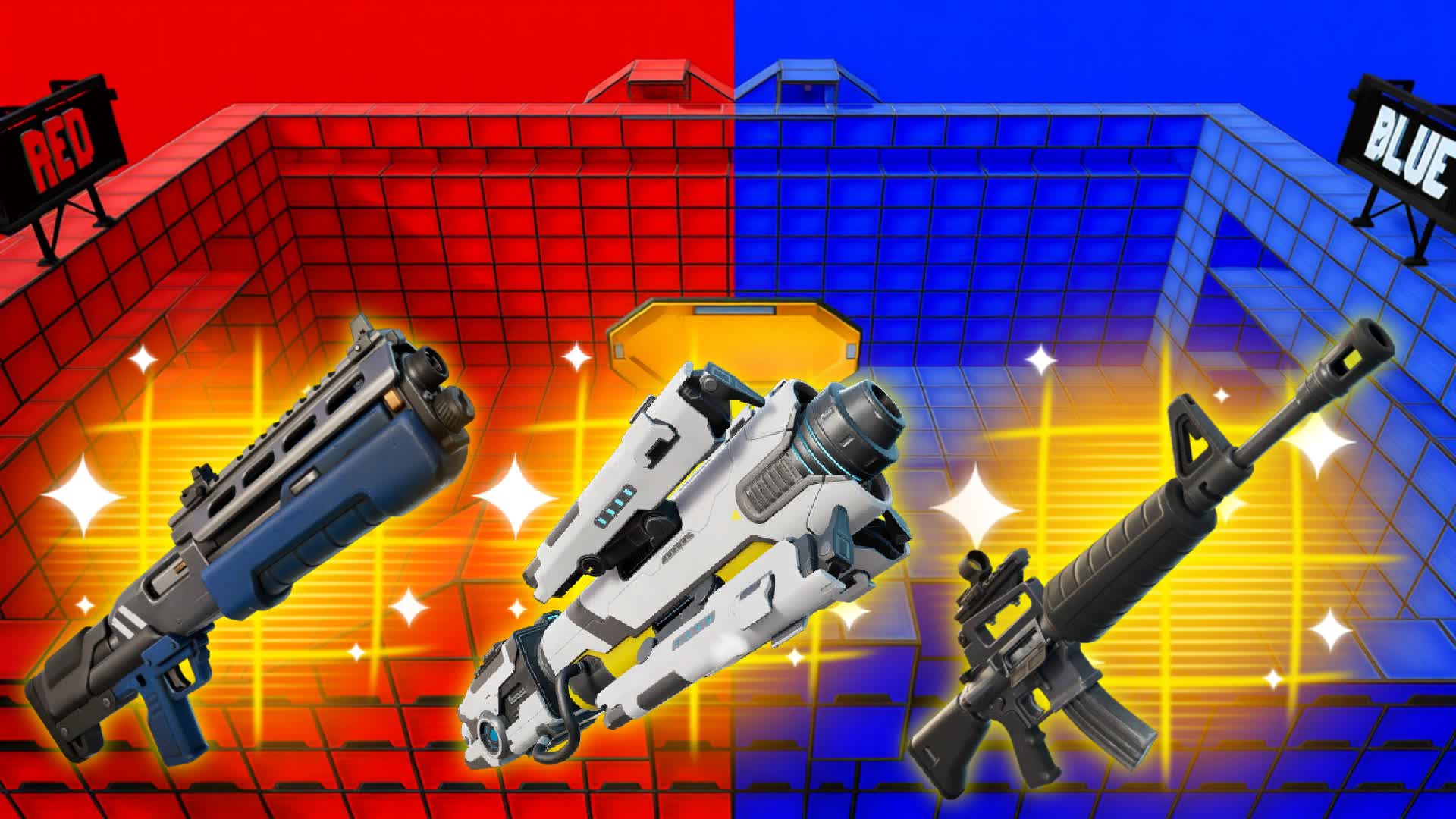 MEGA CRAZY RED VS BLUE CRAZY🔴🔵ALL GUNS 5066-0489-1009 by vkrvv ...