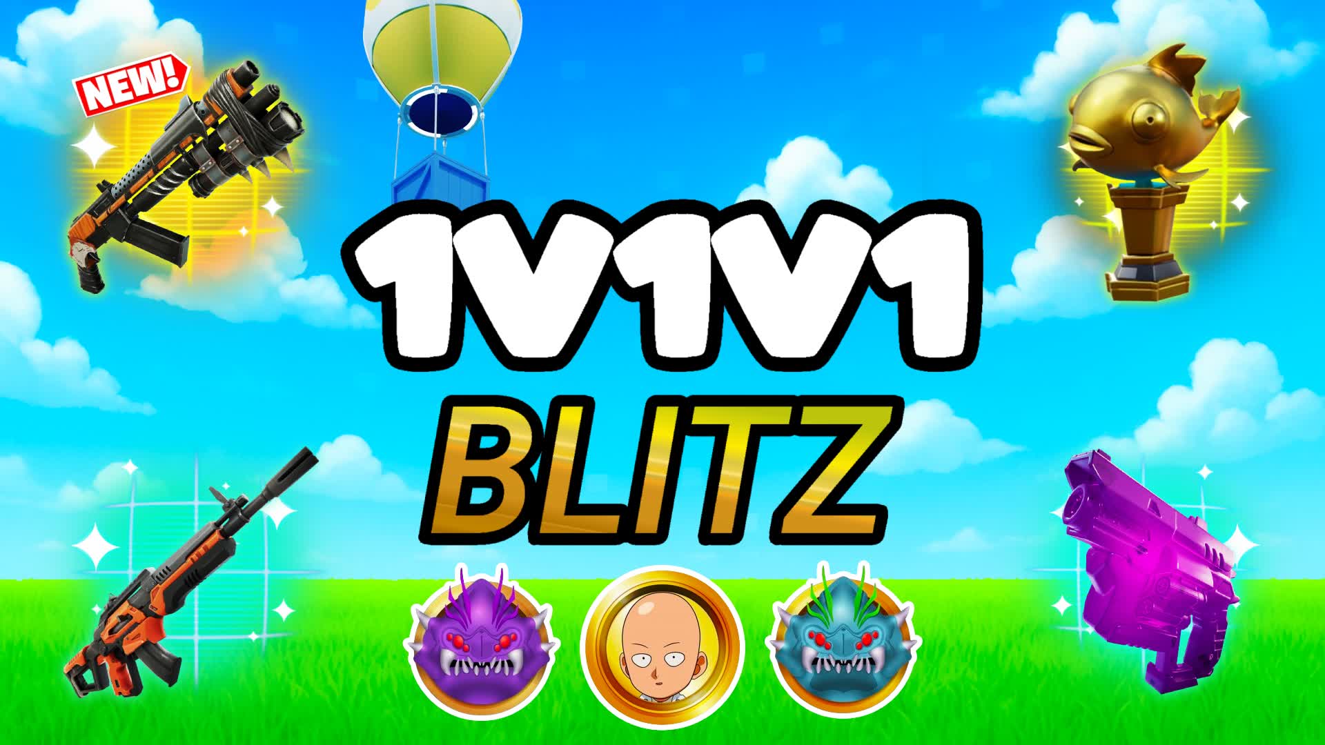 1v1v1 BLITZ REALISTICS ALL GUNS! 2127-0293-9352 by pavliisss - Fortnite ...