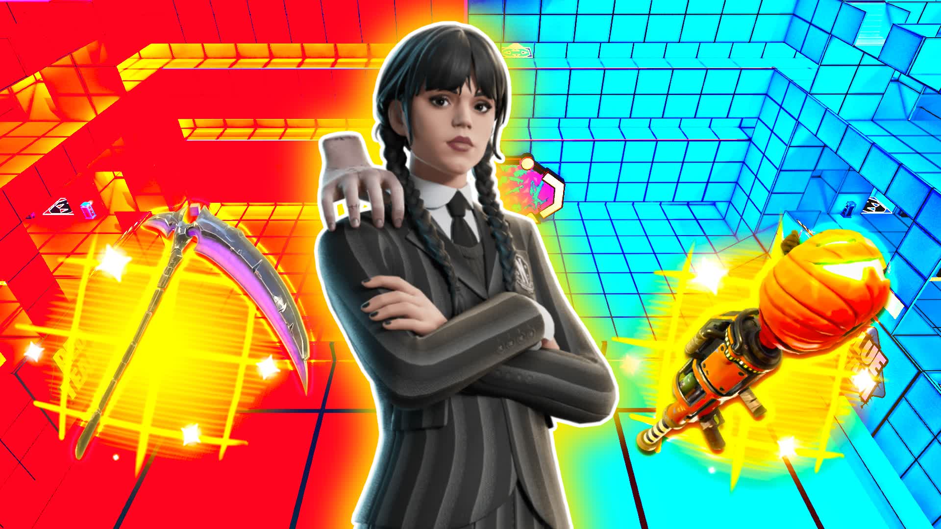 INSANE WEDNESDAY 🖤 RED VS BLUE🔵🔴 1224-1065-1856 by nedflanders - Fortnite