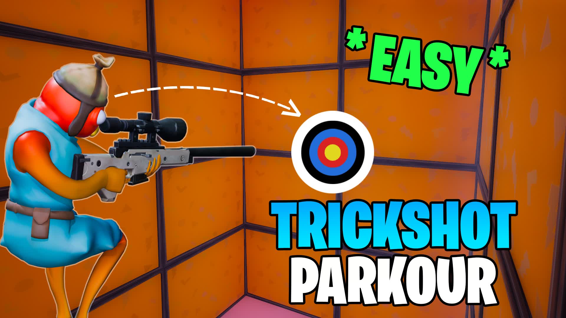 EASY SUPER TRICKSHOT PARKOUR🎯 4250-8700-8722 by garathe - Fortnite Creative Map Code - Fortnite.GG