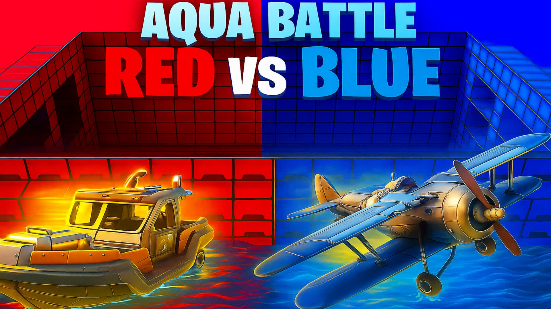 Aqua battle RED VS BLUE 2876-3149-7478 by ar.26 - Fortnite Creative Map ...