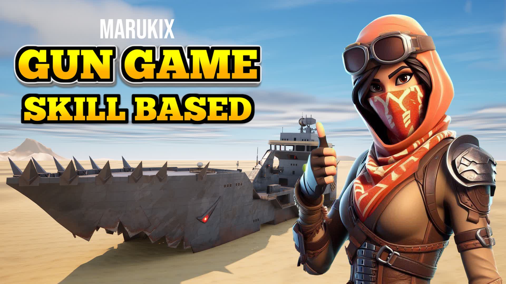 ⭐ GUN GAME 🔫 SKILL BASED 6343-6816-5947 by marukix - Fortnite Creative Map Code - Fortnite.GG