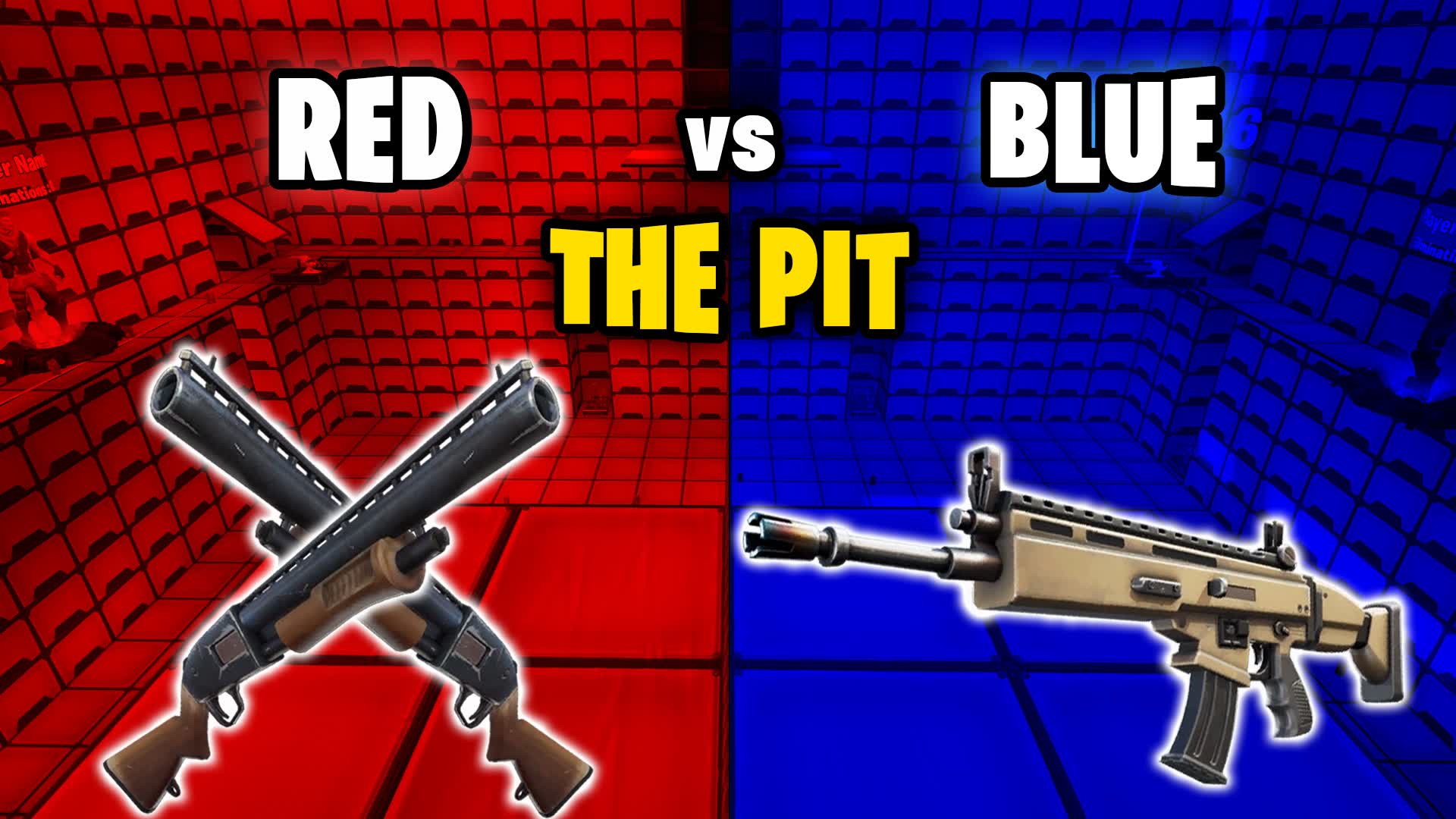 💯RED VS BLUE⭐THE PIT⭐ 7220-0127-8705 by bloomyok - Fortnite Creative ...